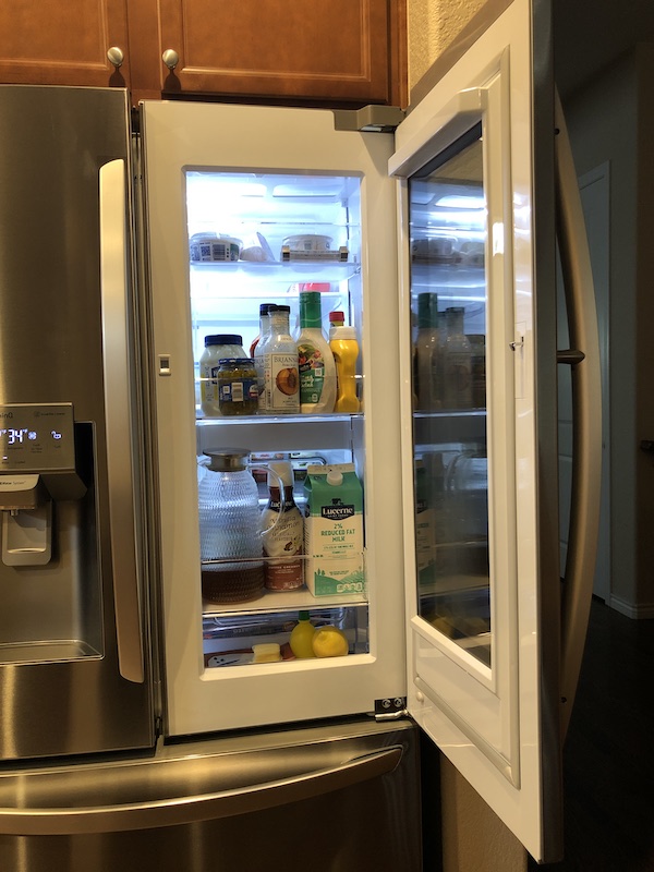 Our new Fridge arrived ! Wifi and 'smart grid' enabled no less ...