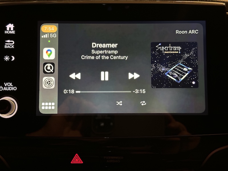 Roon ARC Streaming in the Car - pics - AbeCollins - Computer Audio Asylum